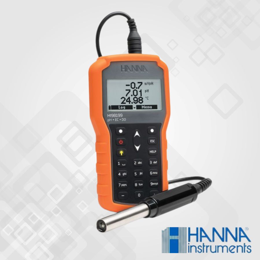 Multiparameter Portable pH/EC/DO Waterproof Meter HI98199 | Hannainst